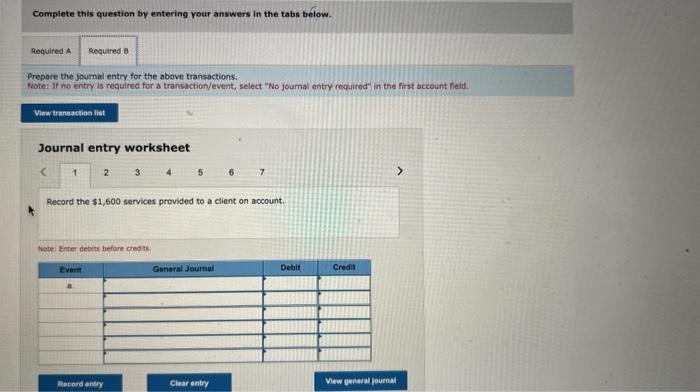 Solved Exercise 4-13 (Static) Record transactions and | Chegg.com