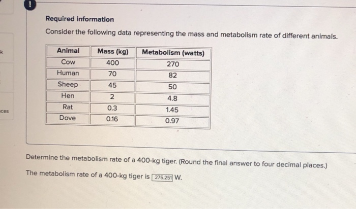 Solved Required information Consider the following data | Chegg.com