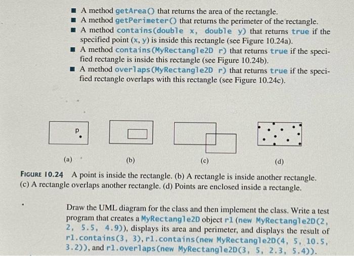 Solved 0.13 (Geometry: the MyRectangle2D class) Define the | Chegg.com