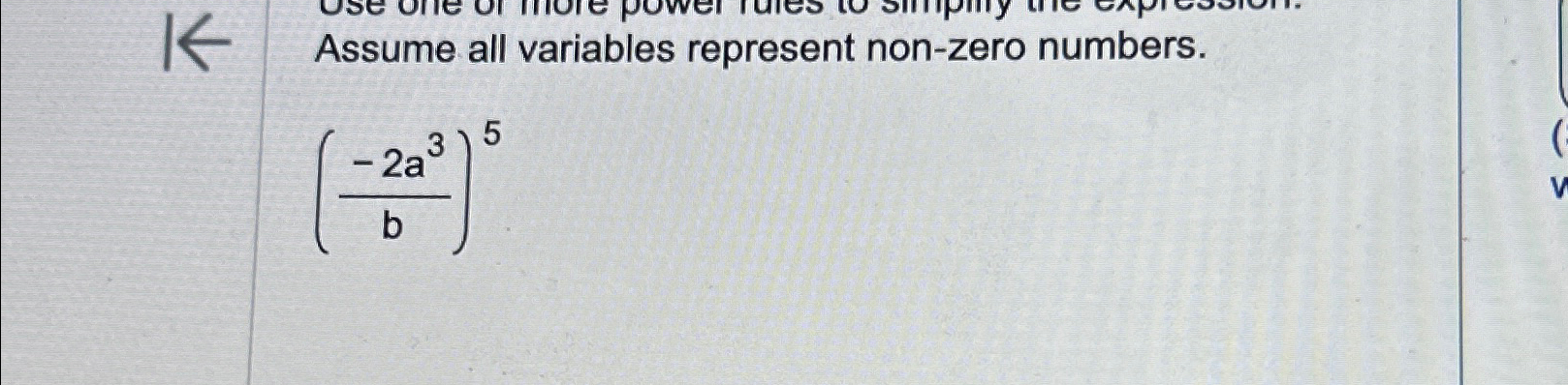 Solved Assume all variables represent non-zero | Chegg.com