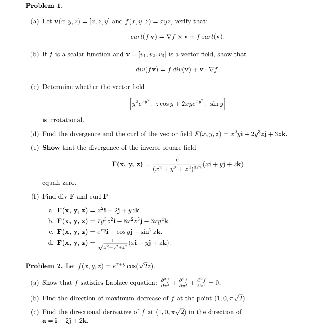 Solved Solve Problems 1 ﻿and 2, ﻿write clear steps for each | Chegg.com