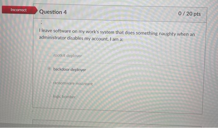 Solved pls help me. so here rootkit deployer and backdoor | Chegg.com
