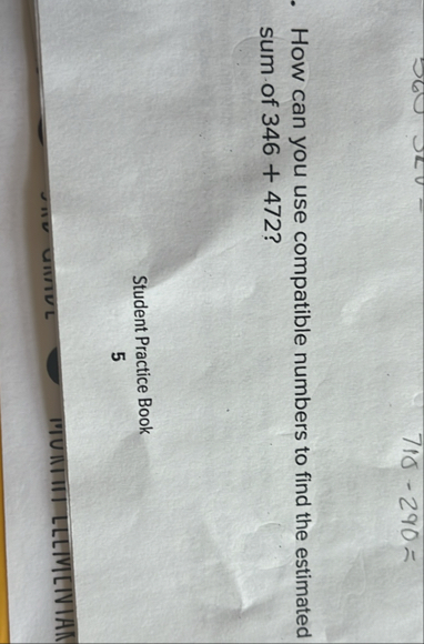 Solved 710-290=How can you use compatible numbers to find | Chegg.com