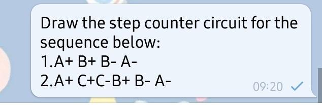 Solved Draw the step counter circuit for the sequence below: | Chegg.com