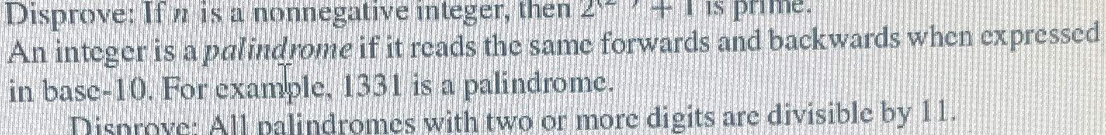 Solved An Integer Is A Palindrome If It Reads The Same 4808