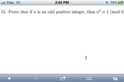Solved Prove that if n is an odd positive integer, then n2 = | Chegg.com