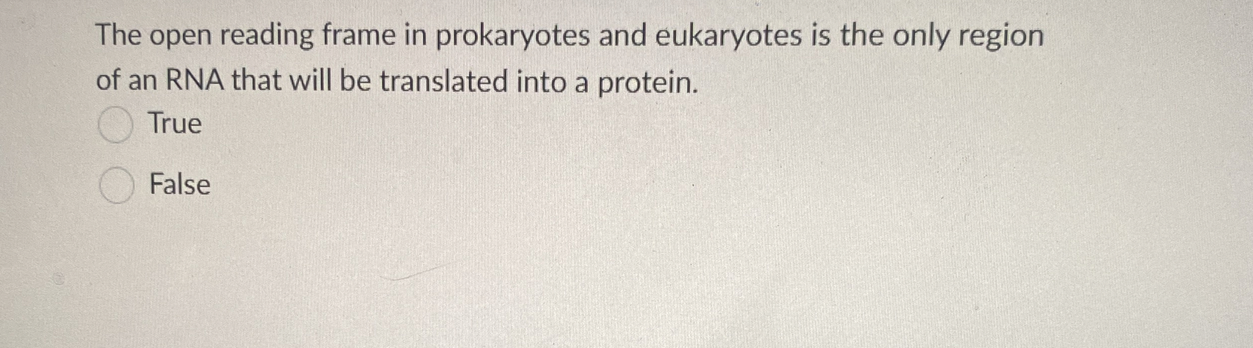 Solved The open reading frame in prokaryotes and eukaryotes | Chegg.com