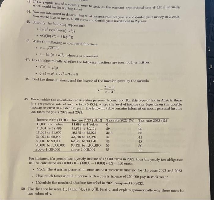 Solved apart from 47, please helpme with solutions for as | Chegg.com