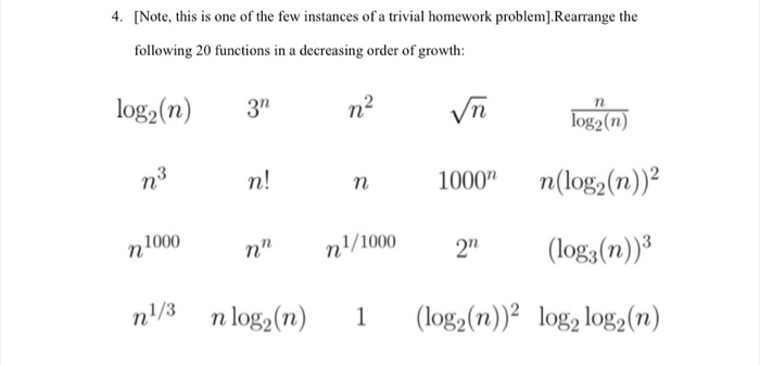 Solved 4. [Note, this is one of the few instances of a | Chegg.com
