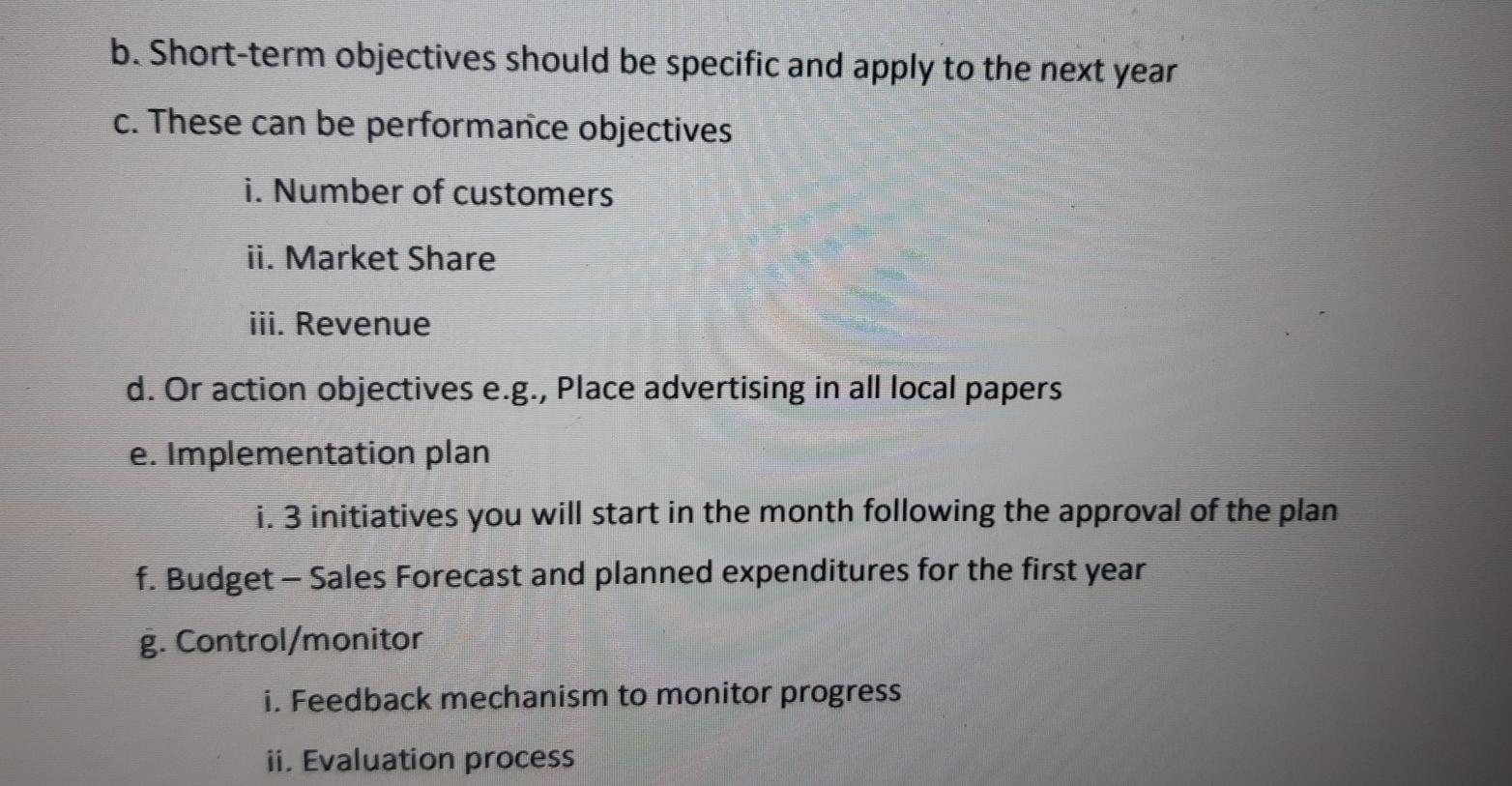 APPENDIX Appendix A: Marketing Plan Outline This | Chegg.com