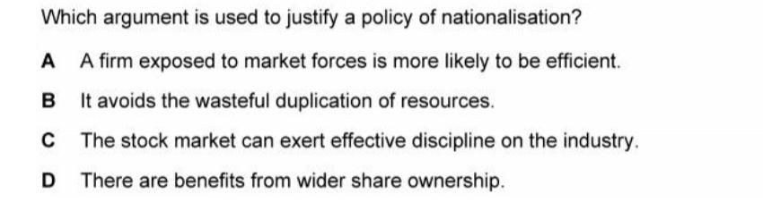 Solved Which argument is used to justify a policy of | Chegg.com