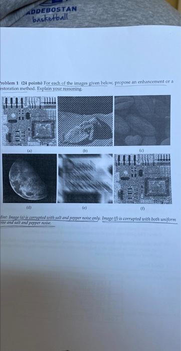 Solved roblem 1 (24 poiats) For each of the images given | Chegg.com