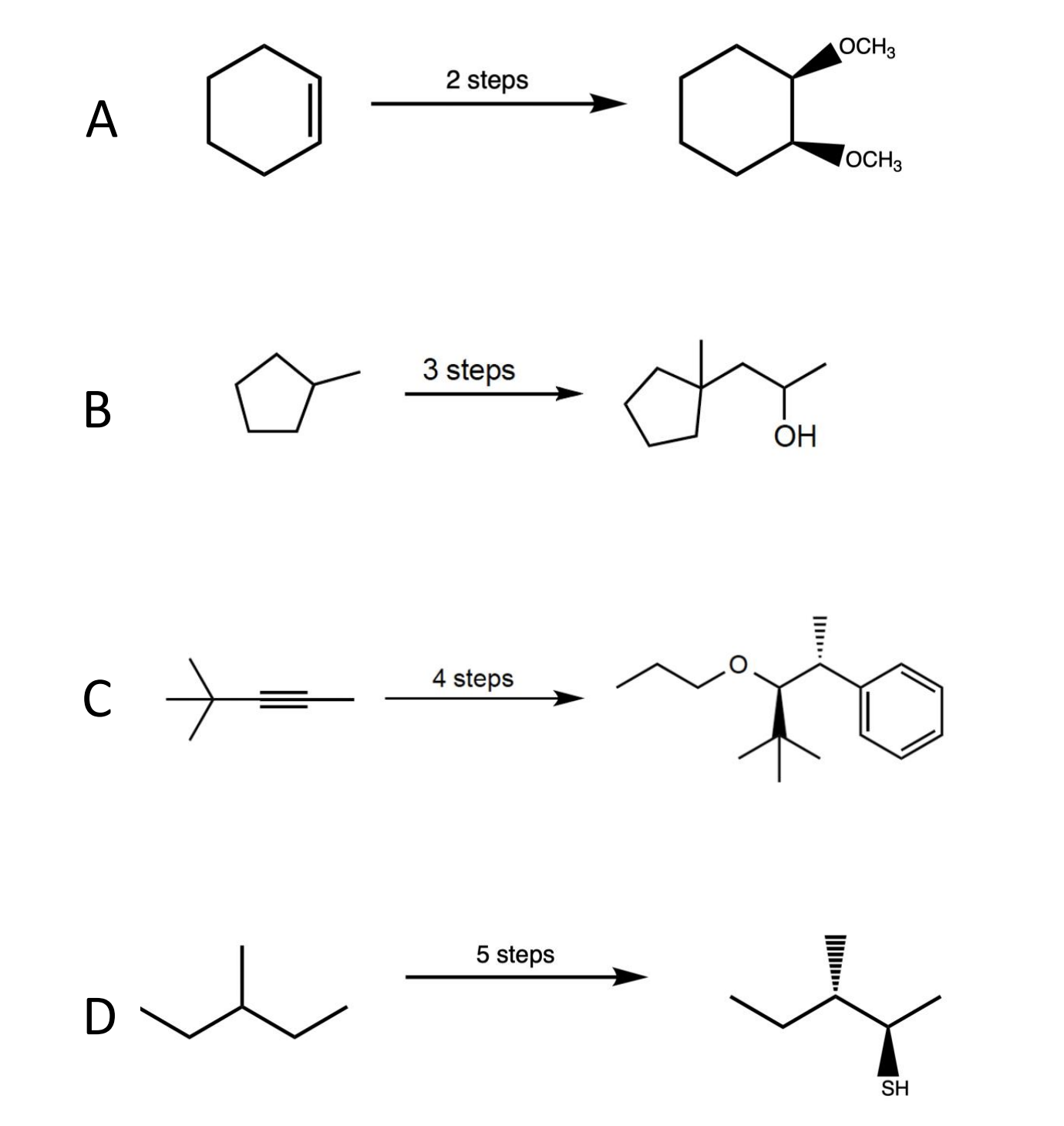 Solved For each synthetic problem below, first write out a | Chegg.com