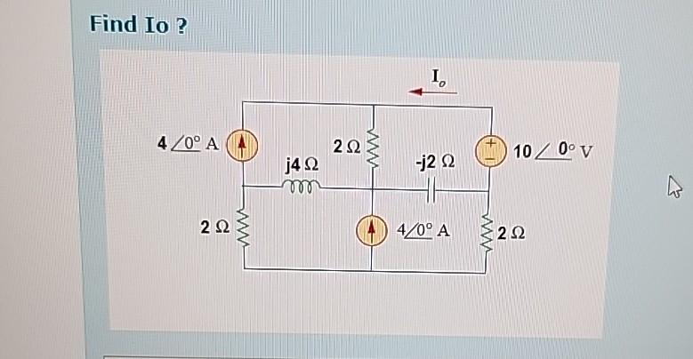 Solved Find Io?show every step | Chegg.com