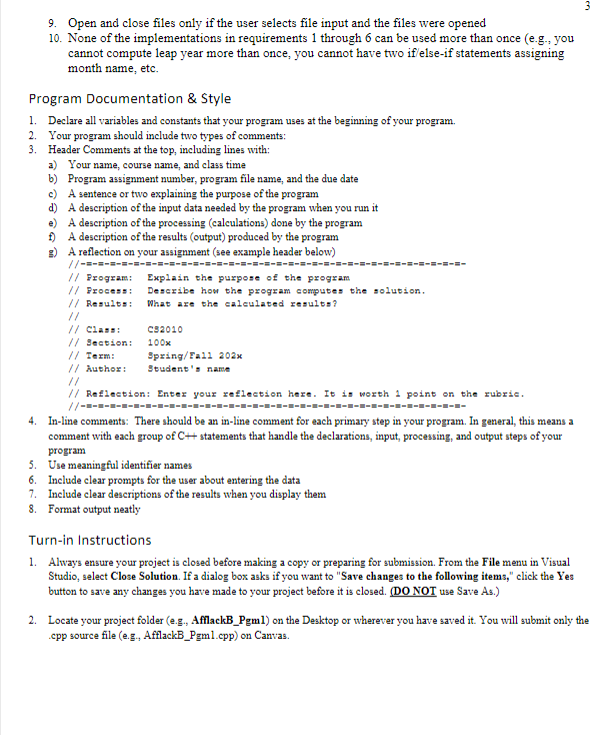 Solved Open and close files only if the user selects file | Chegg.com