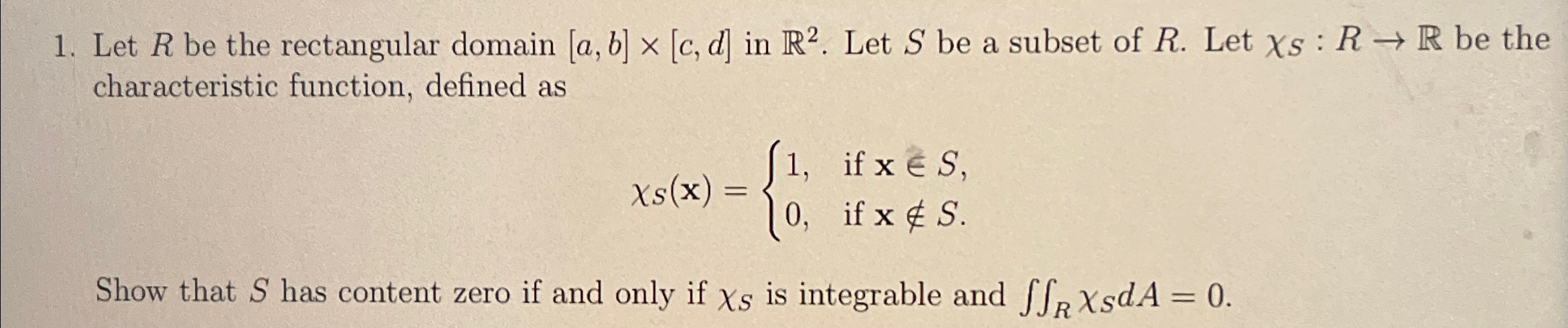 Solved Let R ﻿be the rectangular domain [a,b]×[c,d] ﻿in R2. | Chegg.com