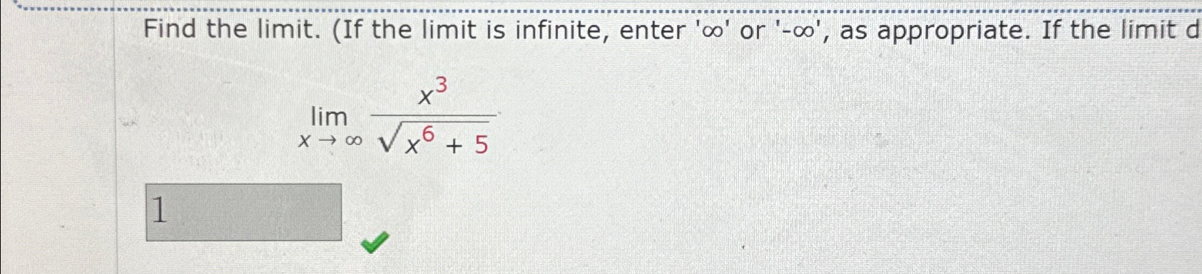 Solved Find the limit. (If the limit is infinite, enter | Chegg.com
