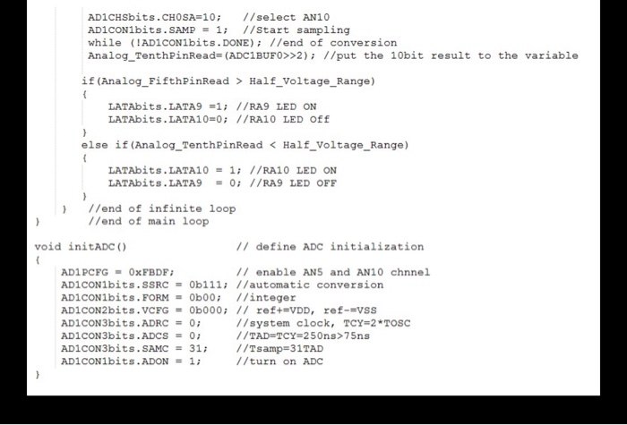 Task 3 write a c code for pic24 curiosity :board that | Chegg.com