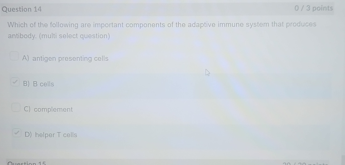 Solved Question 1403 ﻿pointsWhich of the following are | Chegg.com