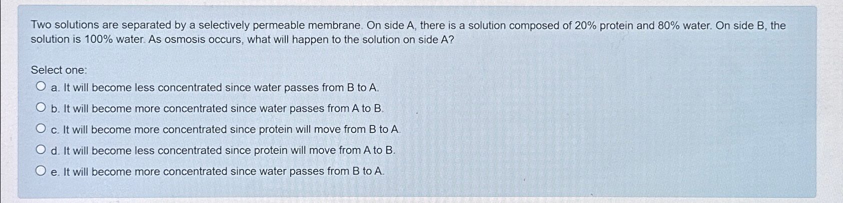 Solved Two solutions are separated by a selectively | Chegg.com