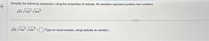 Solved Simplify the following expression using the | Chegg.com