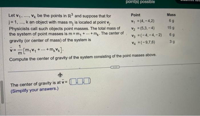 Solved Let v1,…,vk be the points in R3 and suppose that for | Chegg.com
