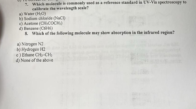 Solved Which molecule is commonly used as a reference | Chegg.com