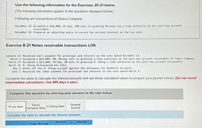 Solved Complete the table to calculate the interest amounts | Chegg.com