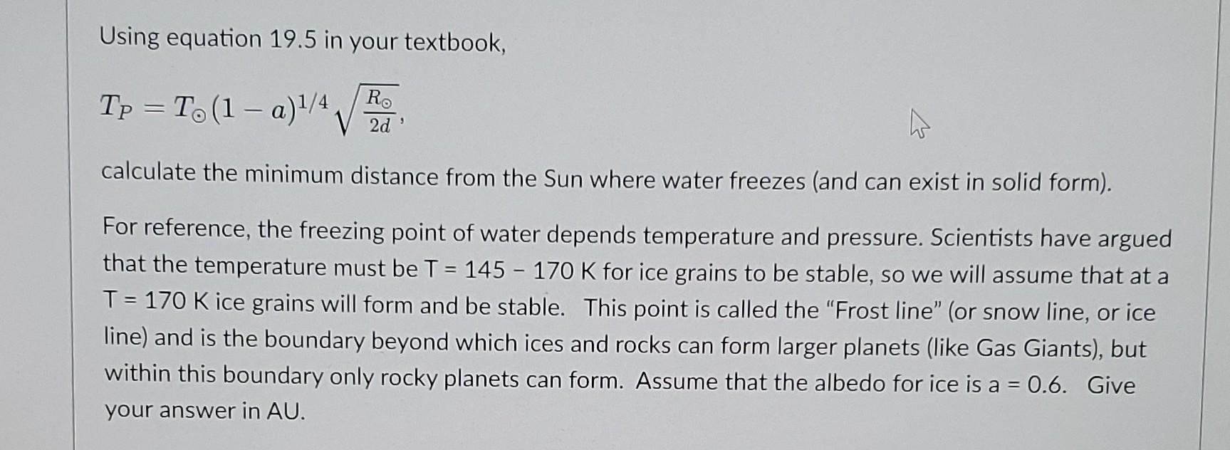 Solved Using Equation 19 5 In Your Textbook
