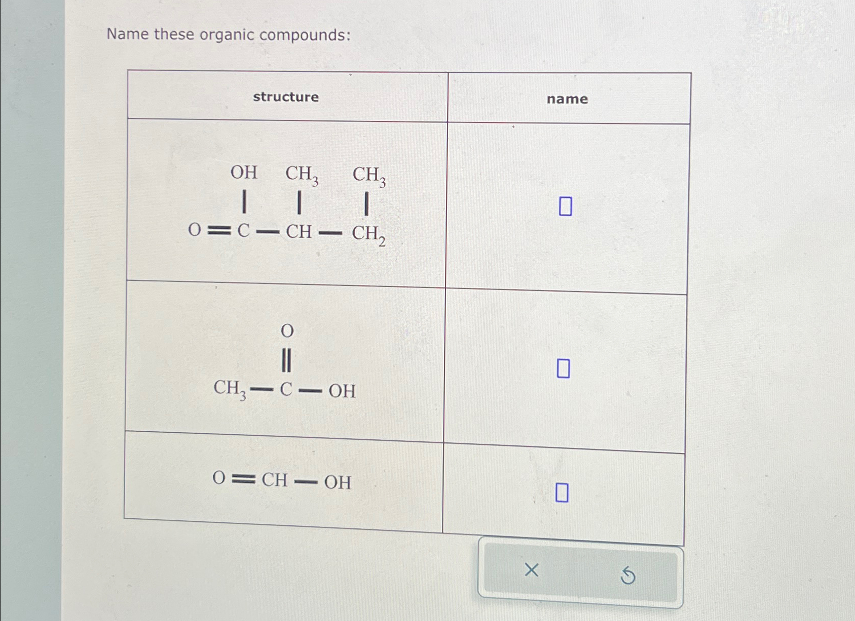 Solved Name these organic | Chegg.com