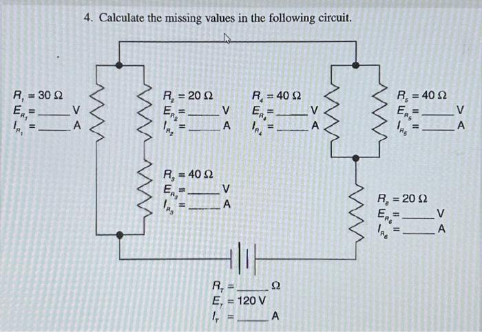 Solved 5. Calculate the missing values in the following | Chegg.com