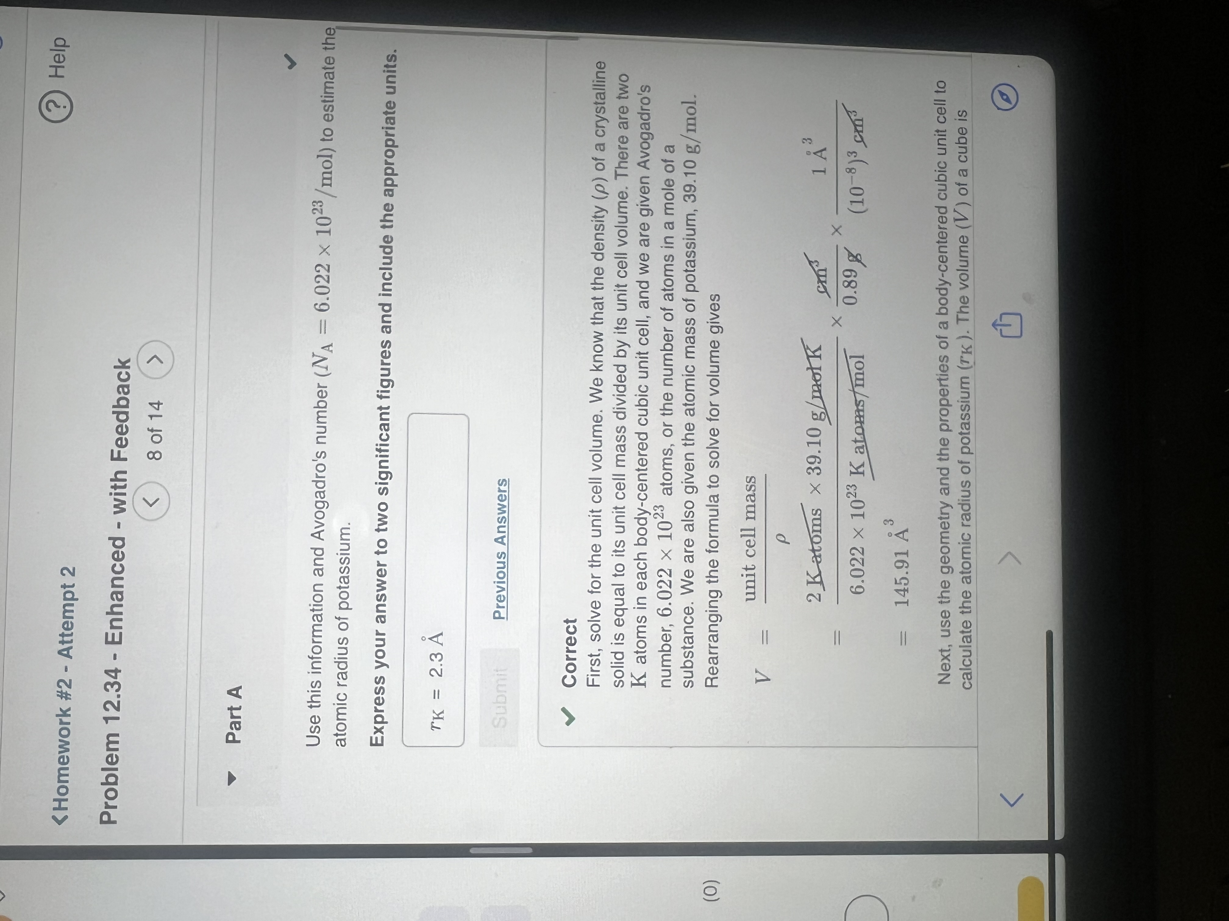 Solved please only answer part b: If potassium didn't react | Chegg.com