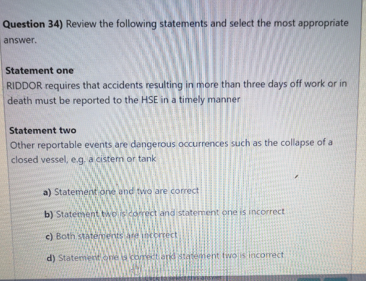 Solved Question 34) ﻿Review the following statements and | Chegg.com