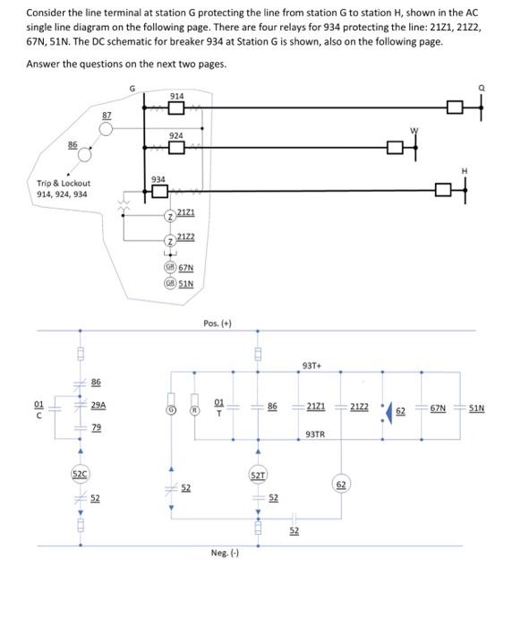 Solved 7. A fault occurs on the line G−H. The ground relays | Chegg.com