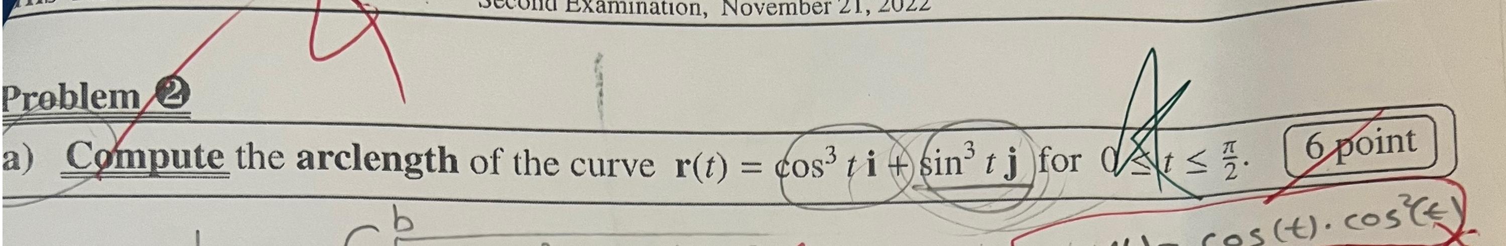 Solved Problema) ﻿Compute the arclength of the curve | Chegg.com