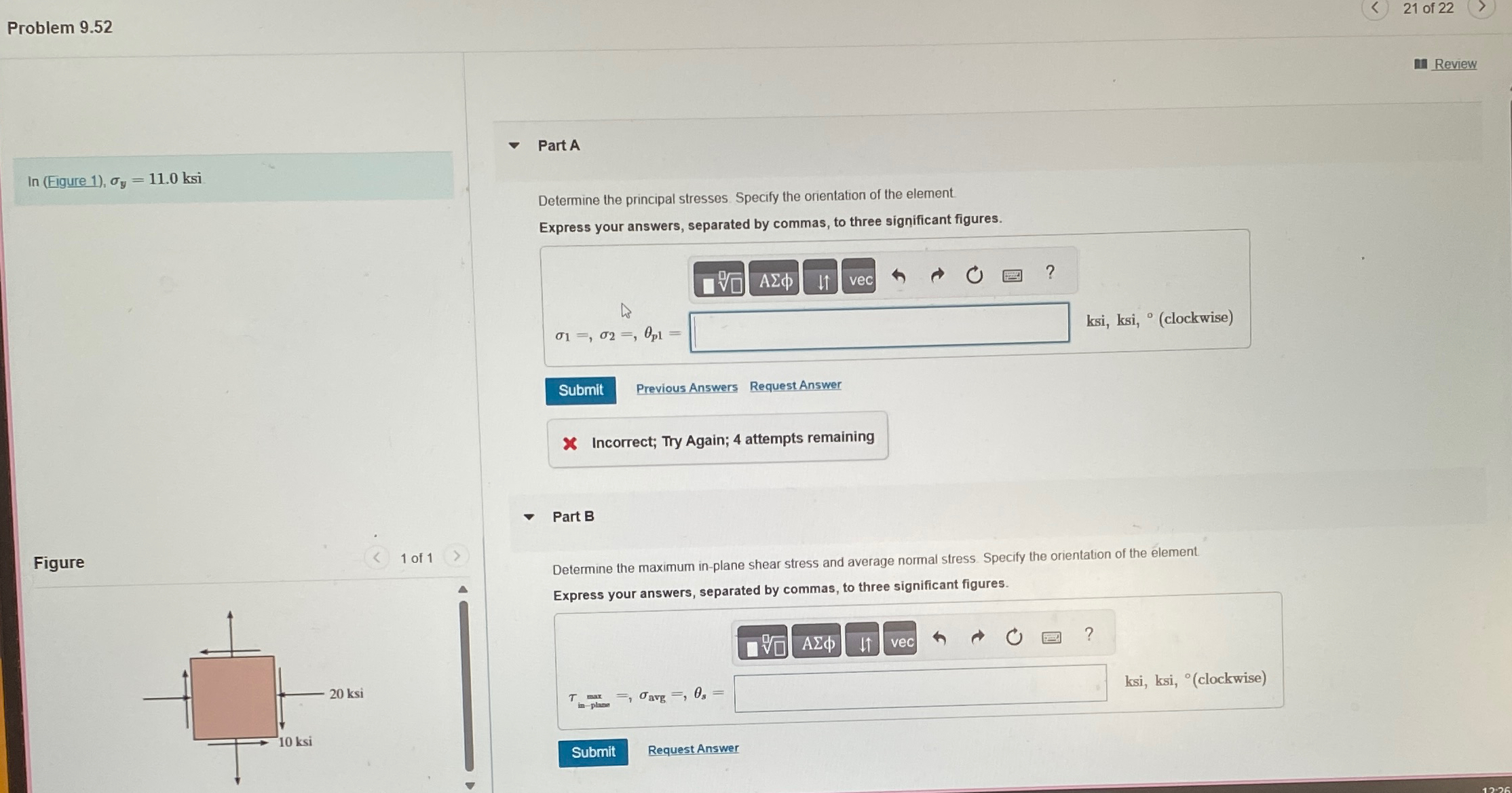 Solved Problem 9.5221 ﻿of 22ReviewIn (Eigure | Chegg.com