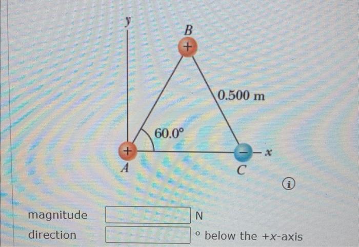 Solved Three point charges are located at the corners of an | Chegg.com