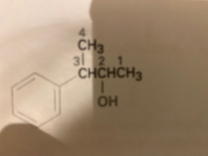 Solved CH3 Зl 2 1 CHCHCH3 ОН | Chegg.com