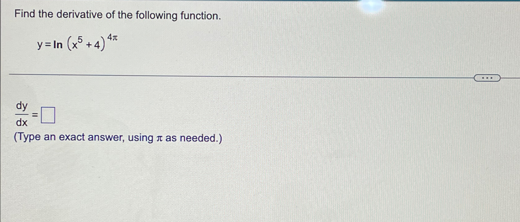 Solved Find the derivative of the following | Chegg.com