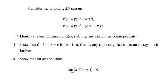 Solved Consider the following 2D system | Chegg.com