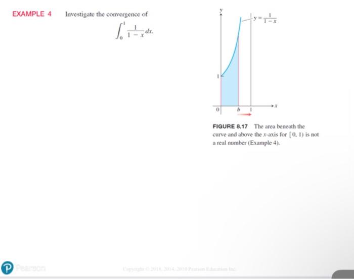 Solved Investigate the comvergence of ∫011−x1dx FIGURE 8.17 | Chegg.com