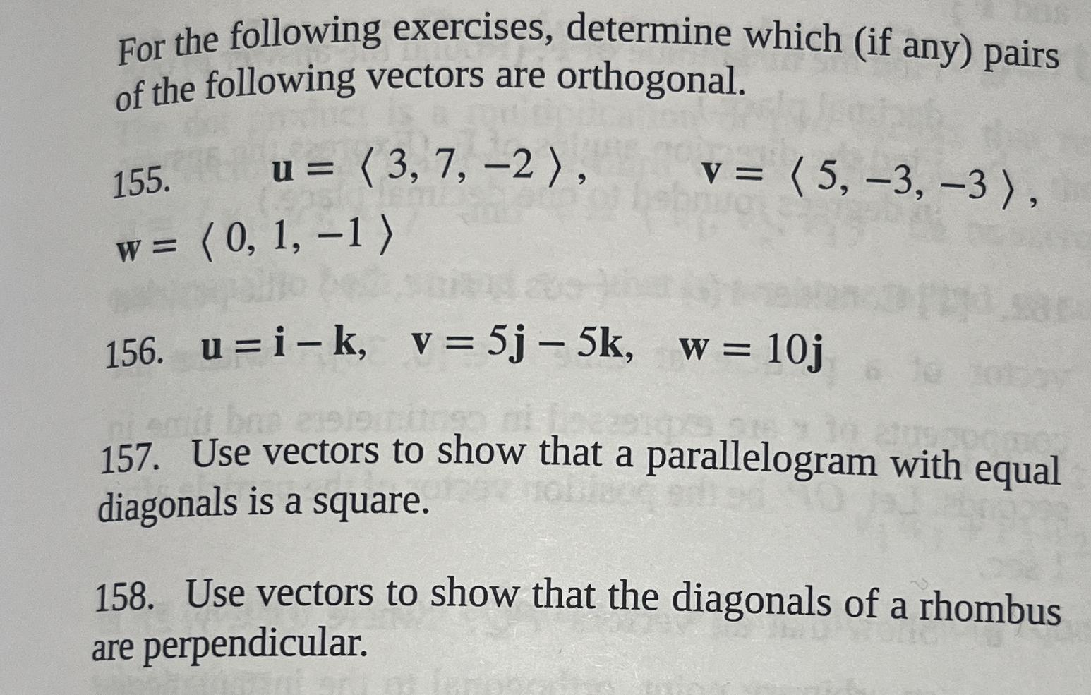 Solved For the following exercises, determine which (if any) | Chegg.com