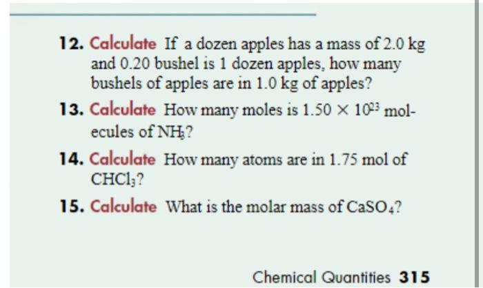 Solved 12. Calculate If a dozen apples has a mass of 2.0 kg | Chegg.com