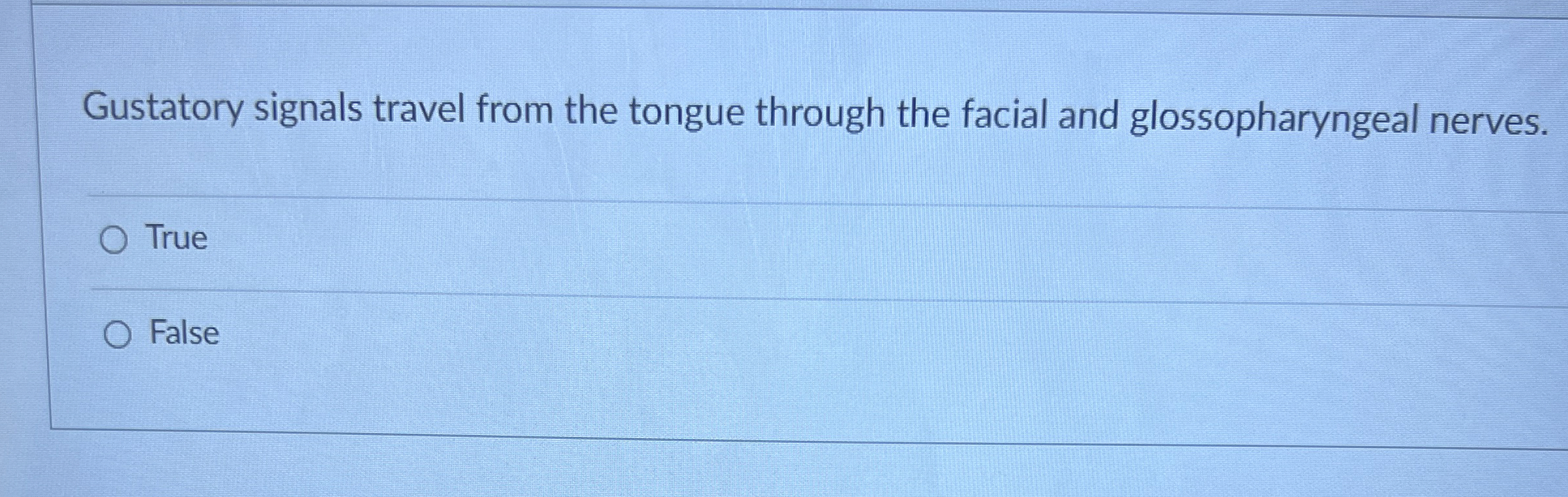 Solved Gustatory signals travel from the tongue through the | Chegg.com