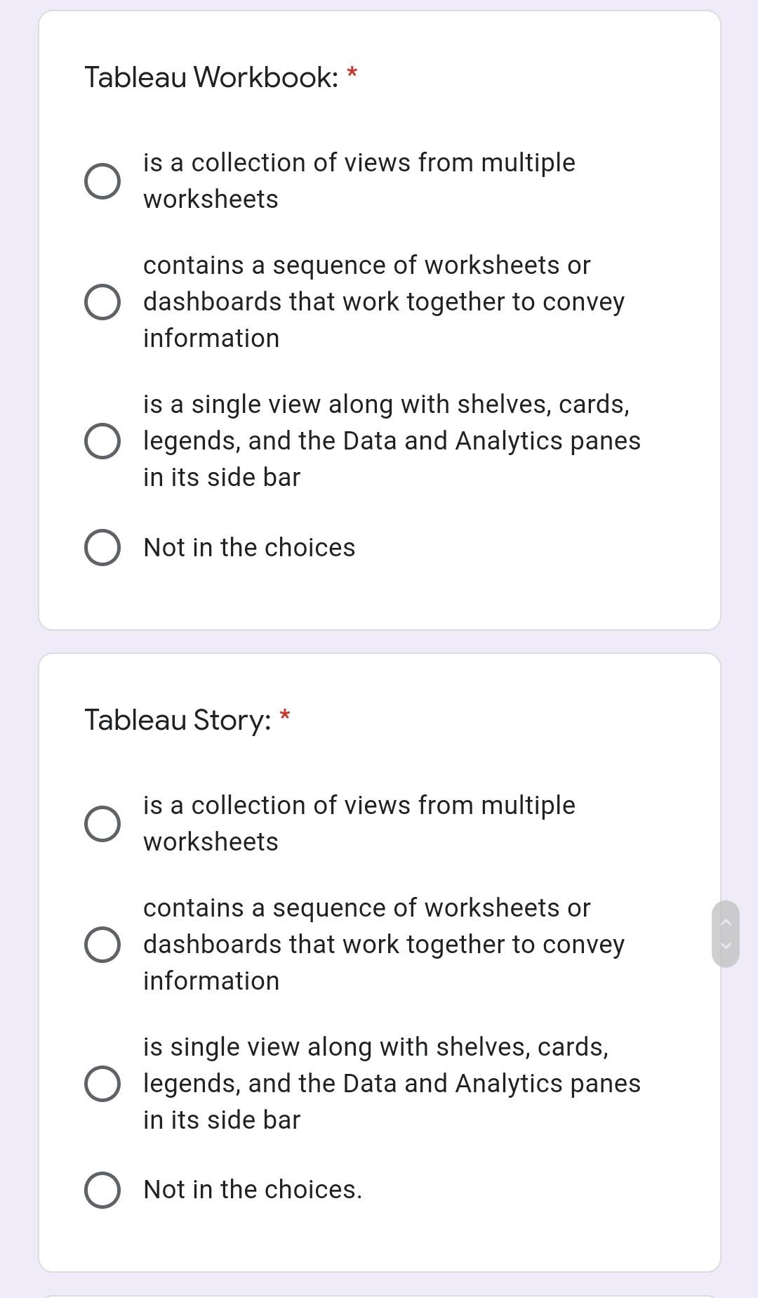Solved * Tableau Workbook: is a collection of views from | Chegg.com