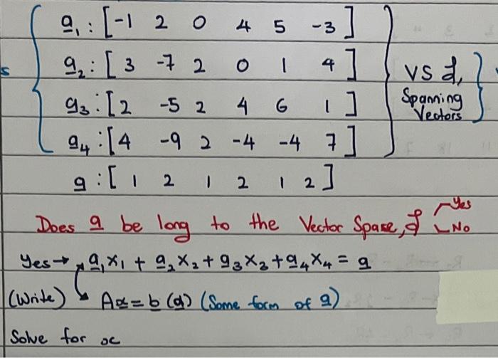 Solved How do I write the linear combinations | Chegg.com