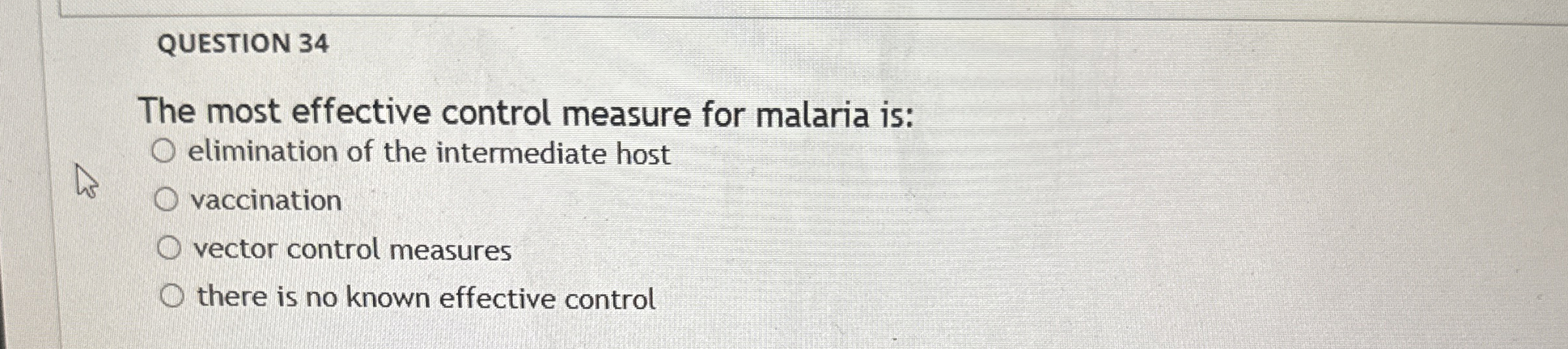 Solved QUESTION 34The most effective control measure for | Chegg.com