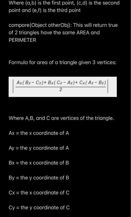 Solved This class contains Point2D objects instance | Chegg.com