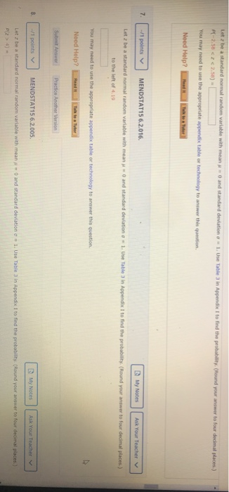Solved Letz be a standard normal random variable with means | Chegg.com