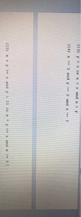 Solved Part I: Evaluating logical expressions Predict | Chegg.com